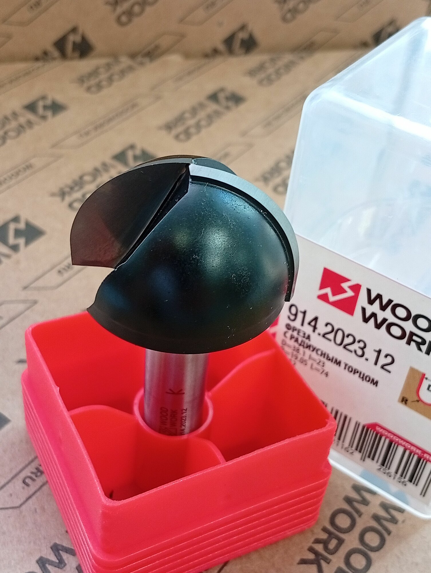 Фреза галтельная ( D 38,1мм )с тефлоновым покрытием ( проф серия) R 19 D 38.1мм х 23мм х 73мм хв.12мм