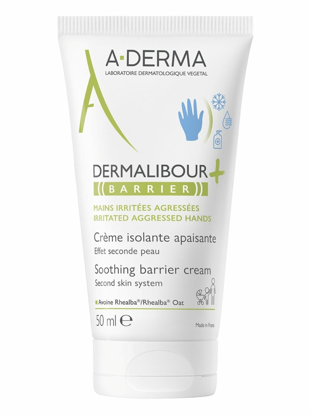 А-ДЕРМА ДЕРМАЛИБУР+ БАРЬЕР Защитный крем, 50 мл | A-DERMA Dermalibour+ Barrier Cream