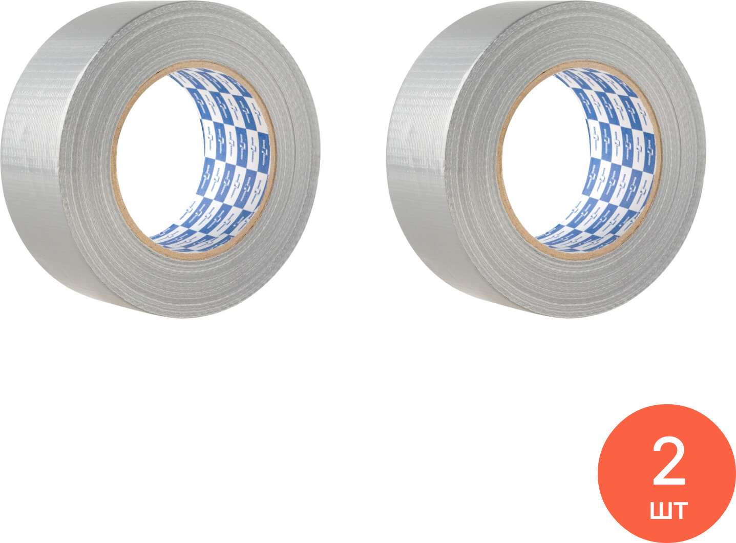 Клейкая лента Klebebander / Клебебандер влагостойкая, армированная, полиэтиленовая, серая, ширина 50мм, длина 50м / скотч (комплект из 2 шт)