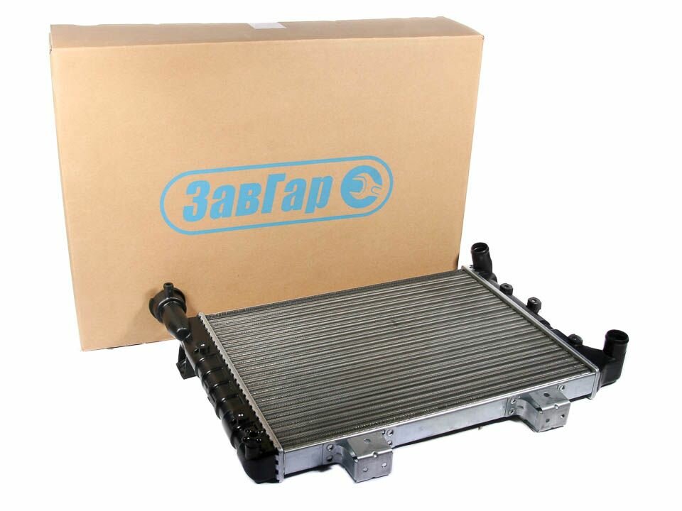 Радиатор охлаждения для авто 2107 инжектор алюминиевый, "ЗавГар"