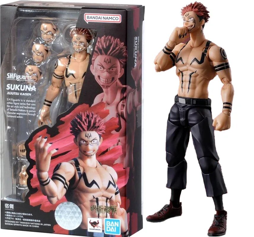 Bandai S.H.Figuarts Sukuna SHF Manga Jujutsu Kaisen Фигурка Коллекционная игрушка в подарок