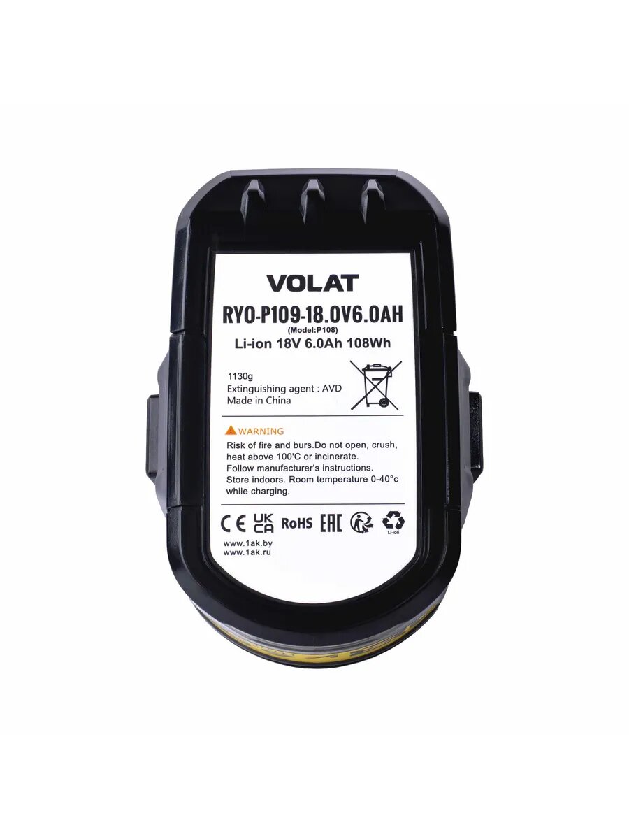 Аккумулятор для шуруповерта RyoBi 18v 6Ah литий-ионный
