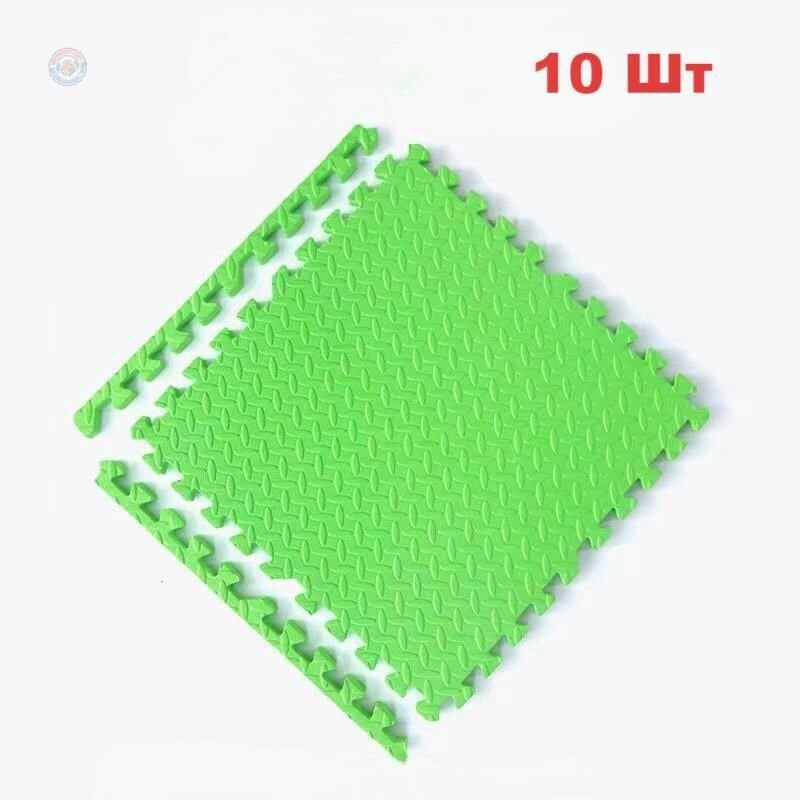 Мягкое спортивное напольное покрытие из EVA 60x60 см, 10 шт, безопасный коврик-пазл для детей, игр и фитнеса