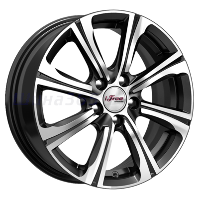 Литой колесный диск iFree Апероль (КС862) 6x15/4x100 ET40 D60,1 Блэк Джек