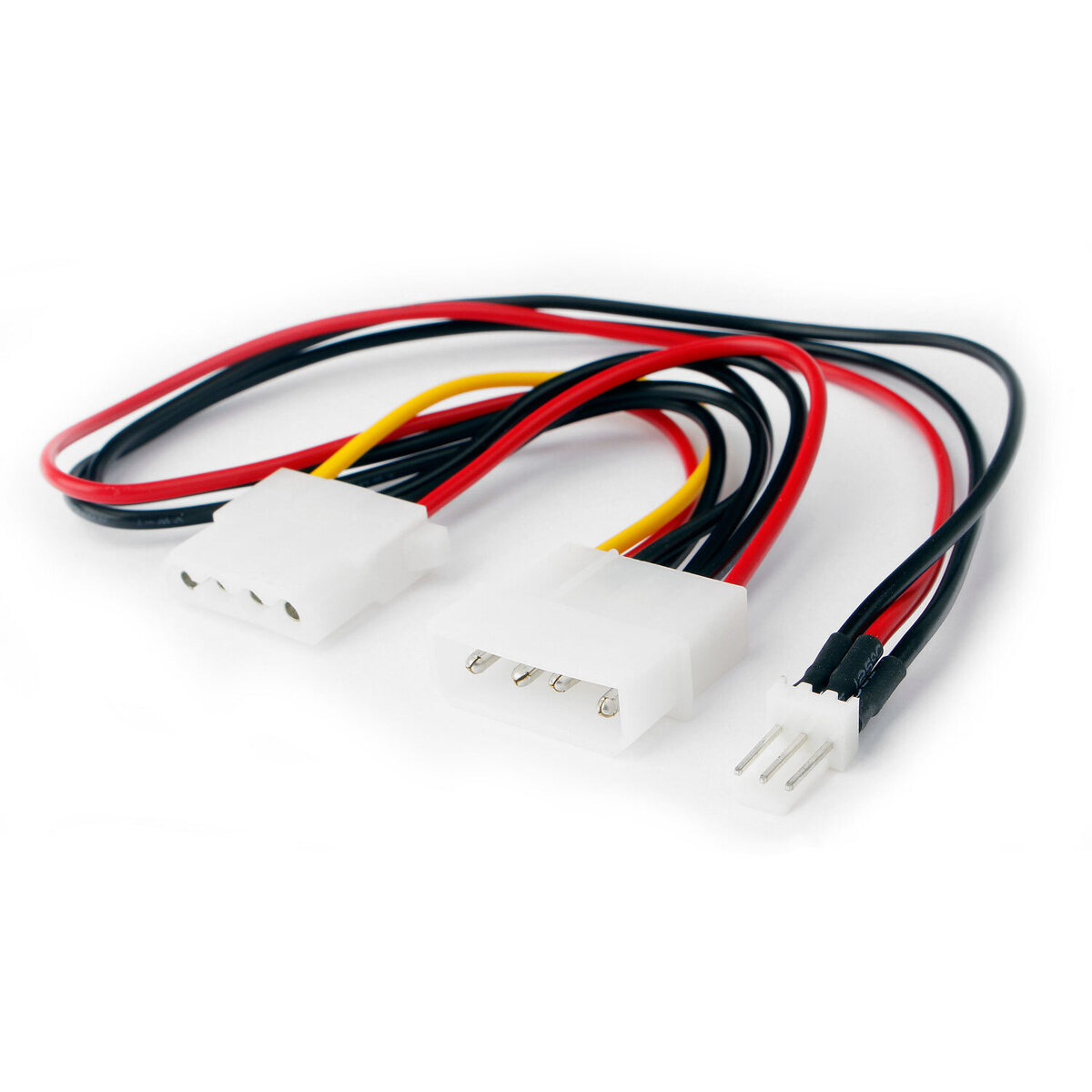 Cablexpert Кабель питания CC-PSU-5, для вентилятора 12V, molex -> molex + 3pin, 15смCC-PSU-5