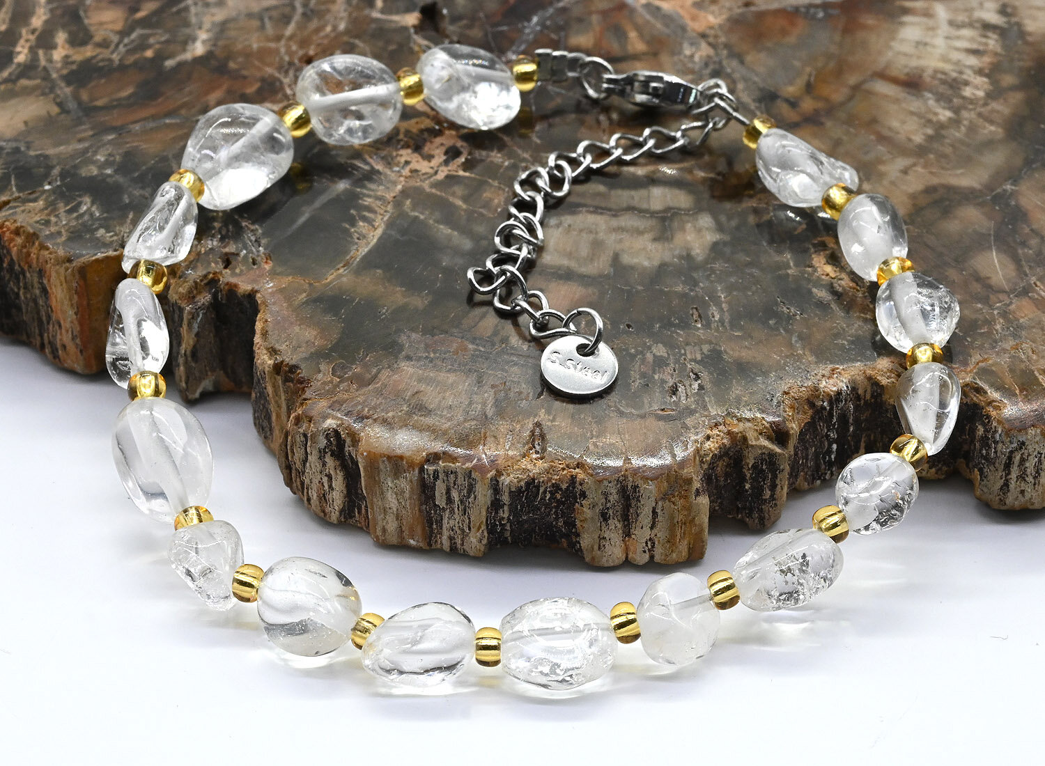 Браслет, горный хрусталь