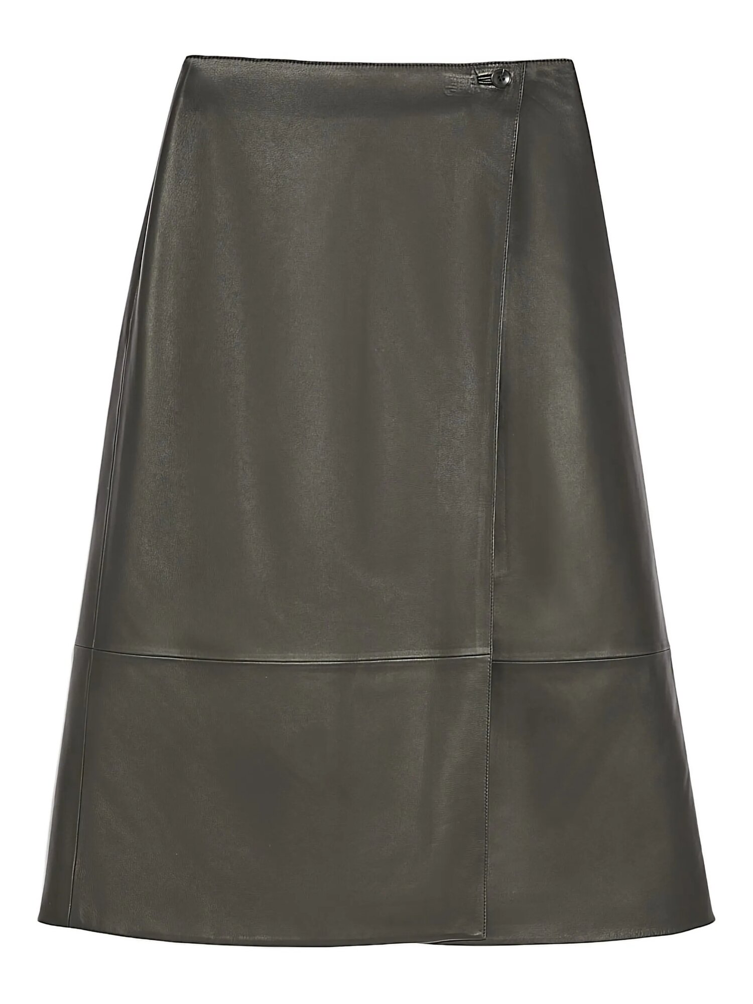 Юбка Leather midi skirt
