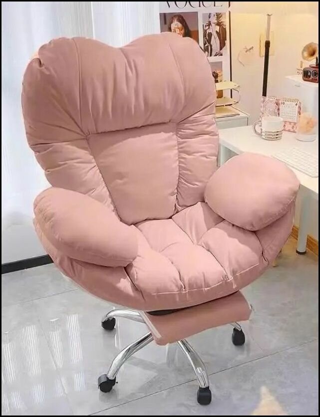 Эксклюзивное кресло для руководителя из экокожи с регулировкой сидения, спинки и выдвижной подставкой для ног