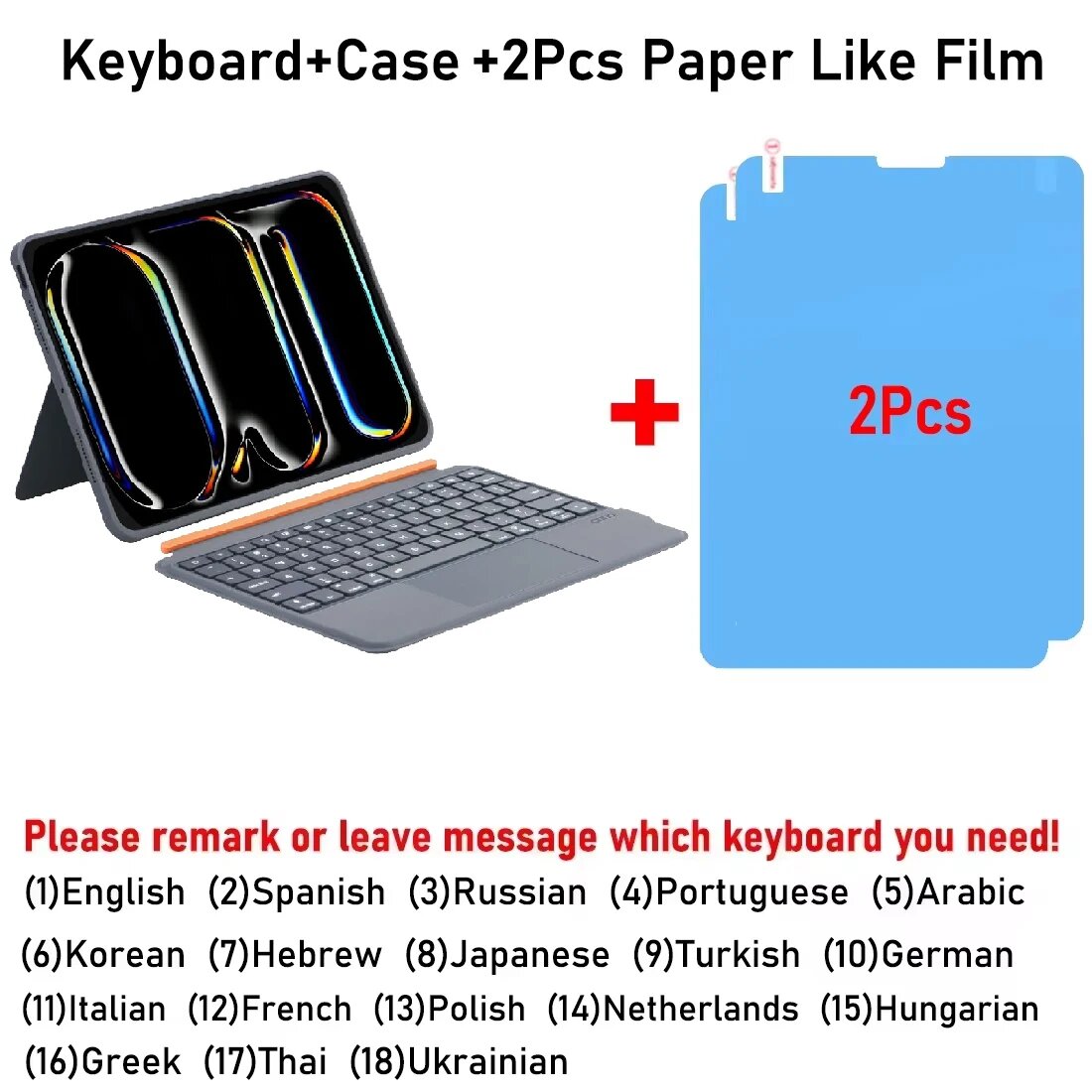 Чехол-клавиатура EWA для iPad Air 11/13 Air4/Air5 10.9, Keyboard Case Film