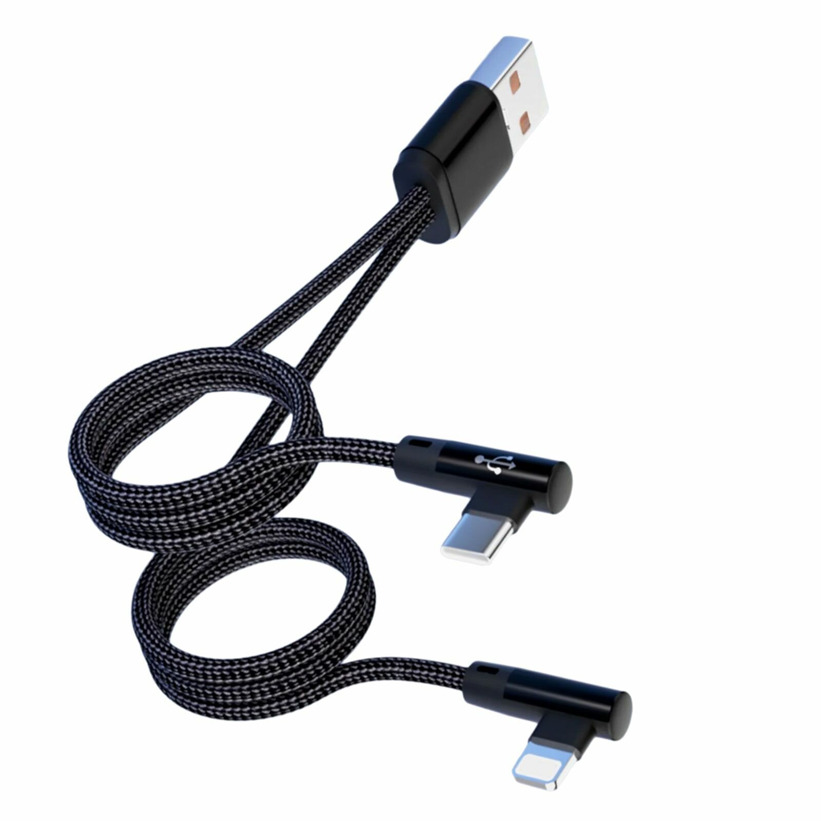 Угловой кабель для зарядки Type C 8Pin 6A мобильных телефонов