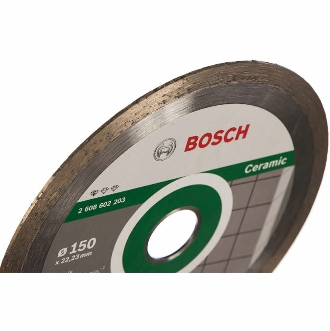 Диск алмазный по керамике (сплошной, ECO FPE, ф150х22,23х1,6мм)