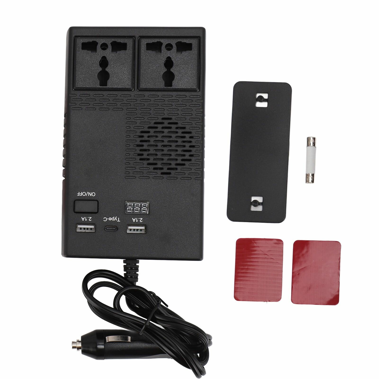 200 Вт инвертор 12 В в 220 В Type C dual USB dual 220 В розетка