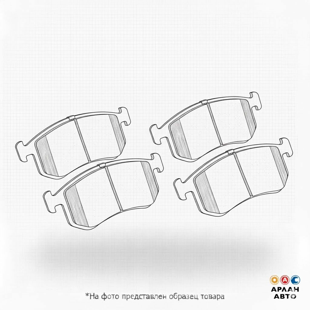 Колодки тормозные дисковые перед. HONDA: CR-V I 95-02, CR-V II 02-06