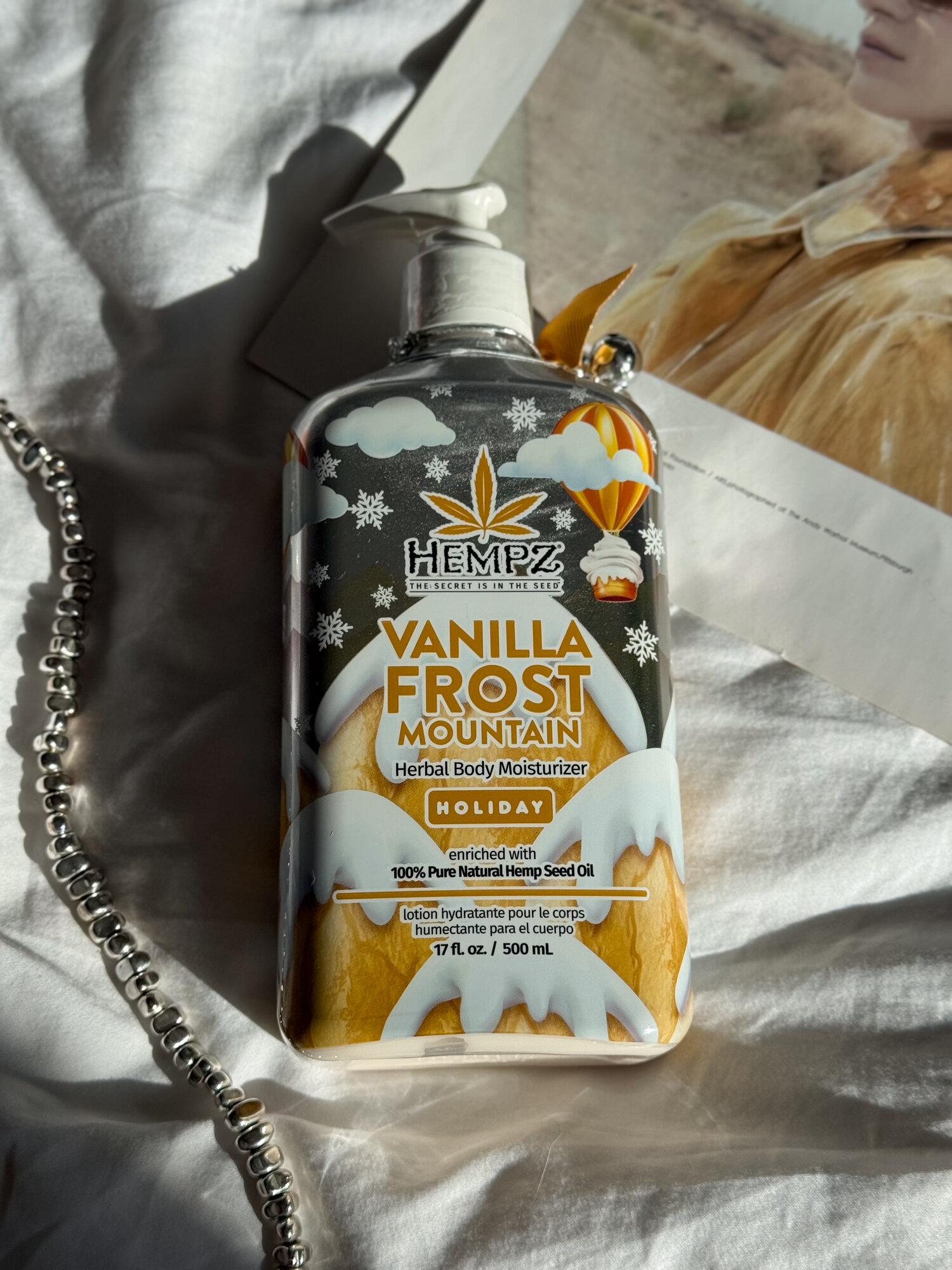 HEMPZ Увлажняющее молочко для тела Ванильная свежесть Vanilla Frost Mountain 500 мл