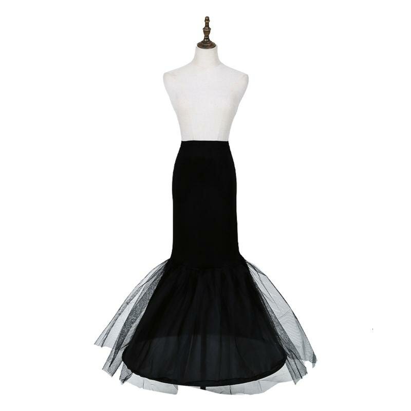 Кринолин черный для женщин и девочек в винтажном стиле, Черный