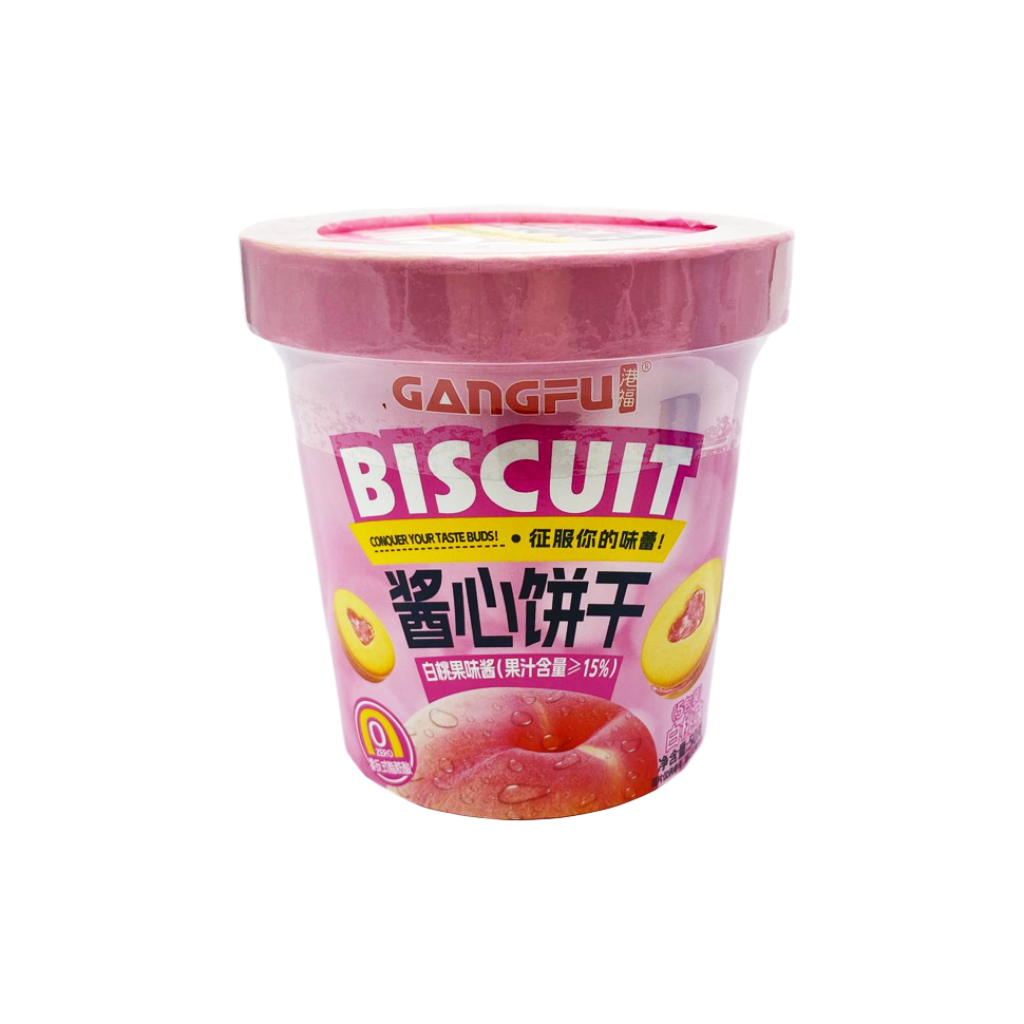 Печенье-сэндвич Gang-fu с начинкой со вкусом белого персика 50 г, Китай