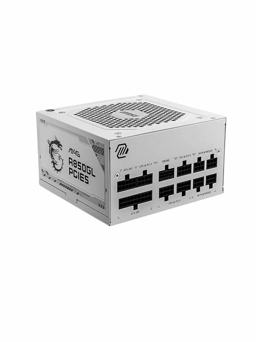 Блок питания ATX 850W MAG A850GL WH PCIE5 80+ gold
