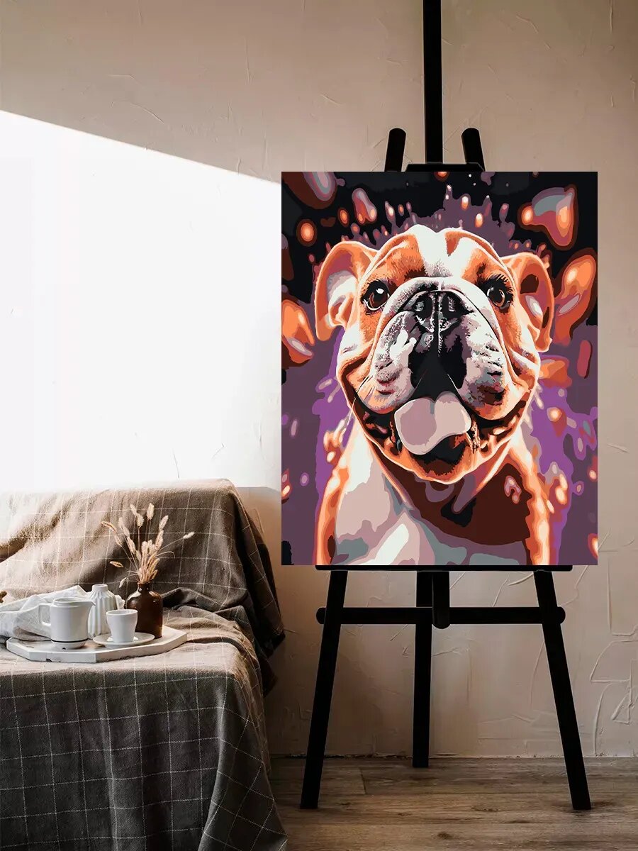 Картина по номерам Бульдог