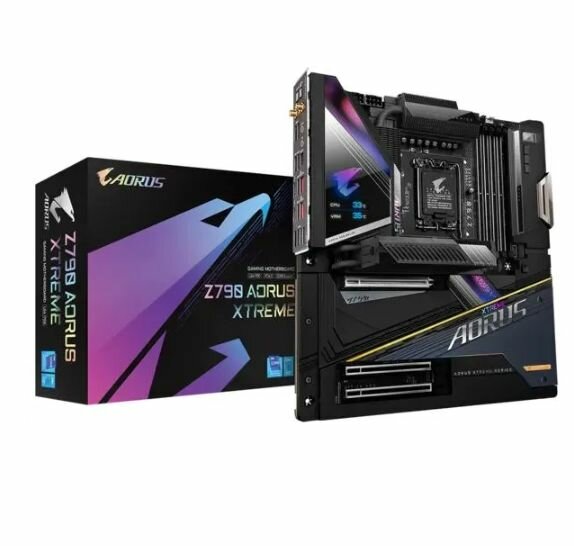 Материнская плата Gigabyte Z790 AORUS XTREME (Z790 AORUS XTREME) - LGA 1700, Intel Z790, 4xDDR5, 2xPCI-Ex16, 3xM.2, E-ATX