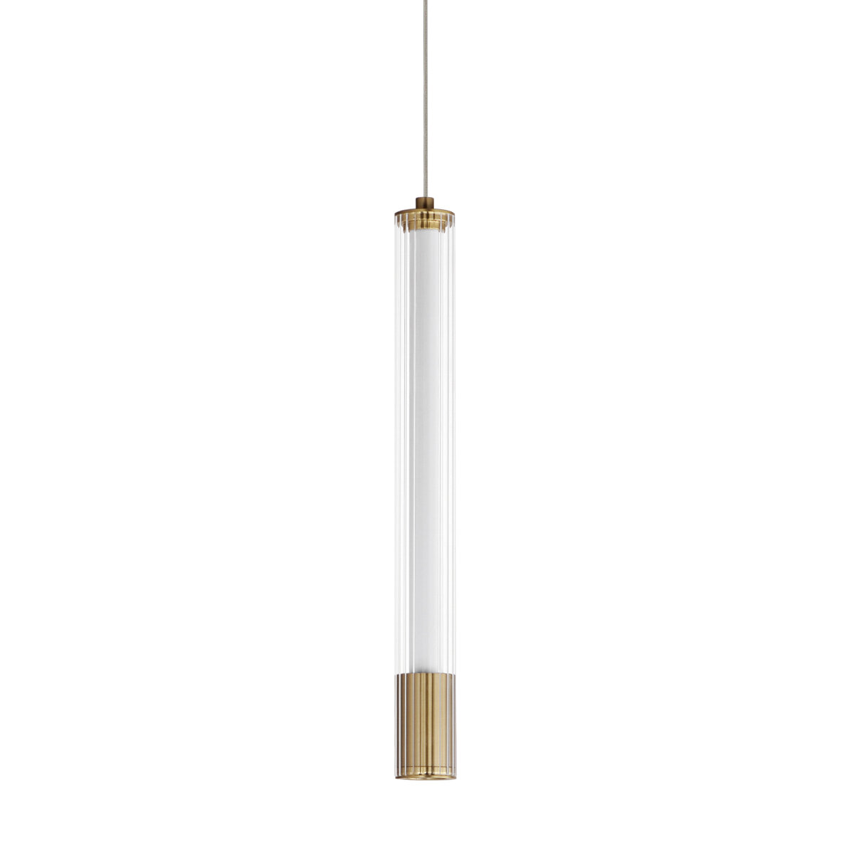 Подвесной светильник Delight Collection MD9905 MD9905-1M brass, Прозрачный, LED, 1 x 10 Вт.