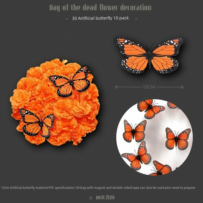 【Хэллоуин】Мексиканский День мертвых, буддийские и индийские ритуальные подносы, имитация гирлянды из цветов маргариток