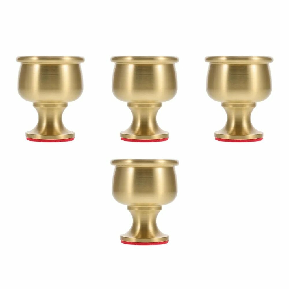 Латунные чаши для подношений в винтажном стиле, 4 шт, для использования в храме и доме
