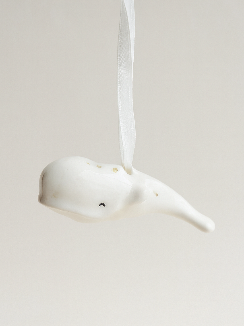 Игрушка на ёлку «Кашалот», фарфор