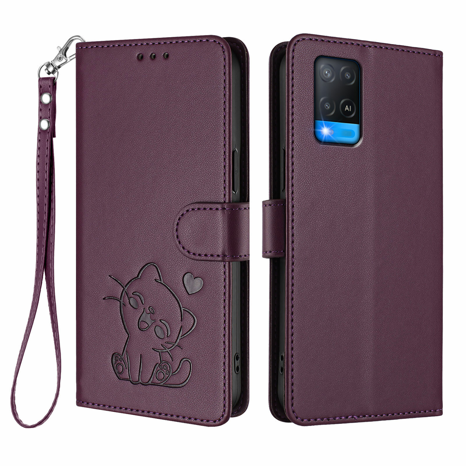 Подходит для Oppo A54 4G/A54S/A55 5G/A16/A16S/A55S 5G/A53S 5G/A56 5G/Realme V11 5G(Оппо a54 4G) Магнитные пряжки, кронштейны, сейсмостойкие, новинки, подарки