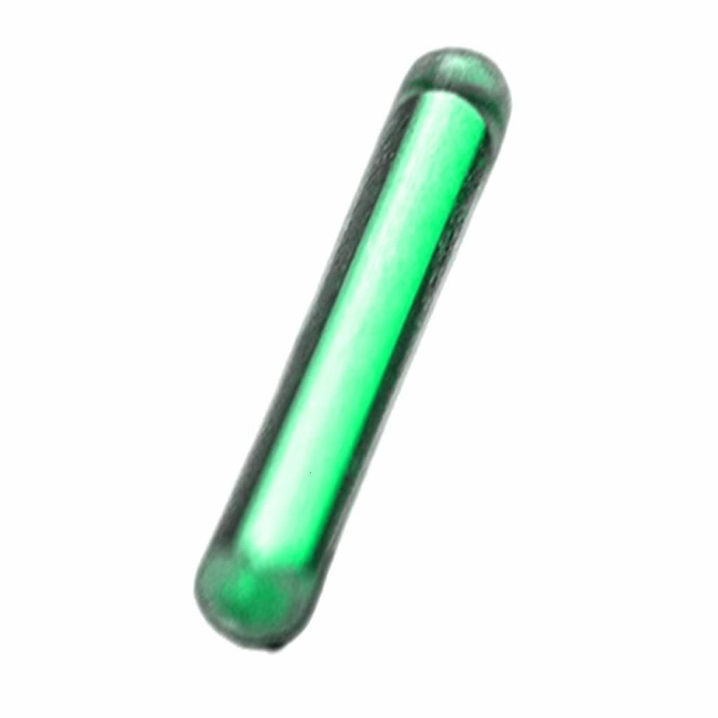 Стеклянная светящаяся трубка-зеленый-2x12 мм