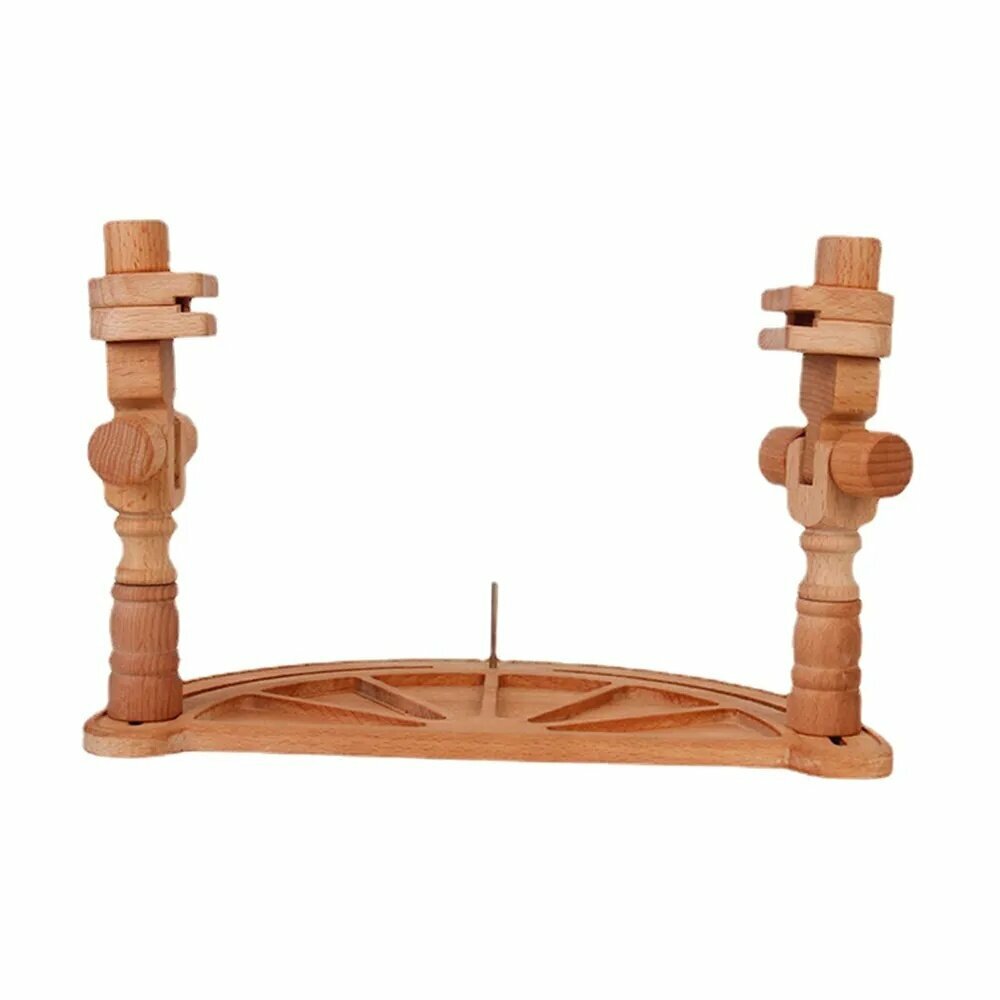 Деревянная рама для вышивки с поворотной пластиной, регулируемая подставка для вышивки крестом, настольный держатель для пялец диаметром до 28 см, прочный и удобный