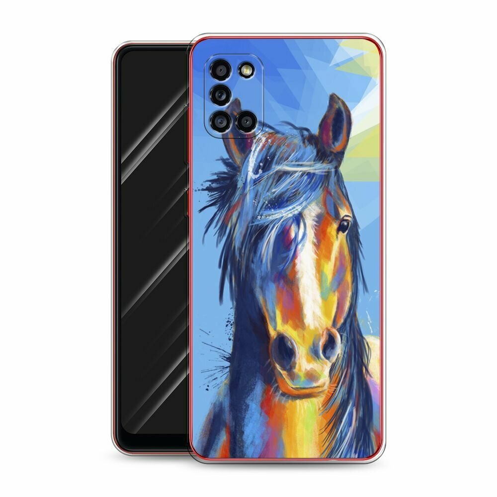 Чехол на Samsung Galaxy A31 / Самсунг Галакси А31 с принтом "Лошадь арт 3" — фото 1