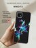 Чехол на Wiko T3 / Вико Т3 с принтом "Синий цветок на черном"