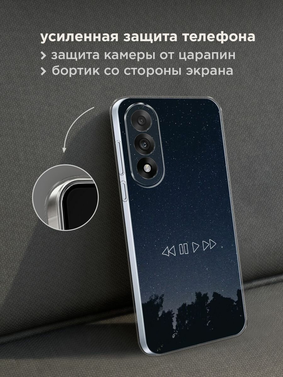 Чехол на OnePlus Nord 5 / Ван Плас Норд 5 с принтом "Космическая музыка" — фото 1