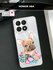 Чехол на Honor X8A / Хонор X8A с принтом "Бульдог и сладости", прозрачный