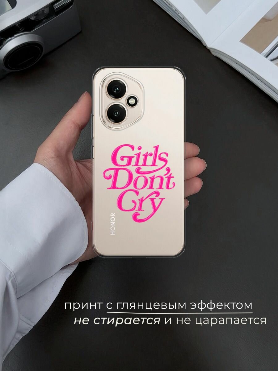Чехол на Honor 400 / Хонор 400 с принтом "Девочка не плачь" — фото 1