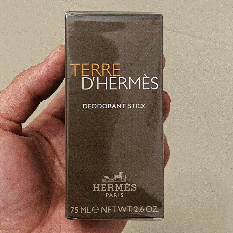 Мужской парфюмерный крем-антиперспирант Hermes для сухих подмышек и тела со стойким ароматом, 75 мл — фото 1
