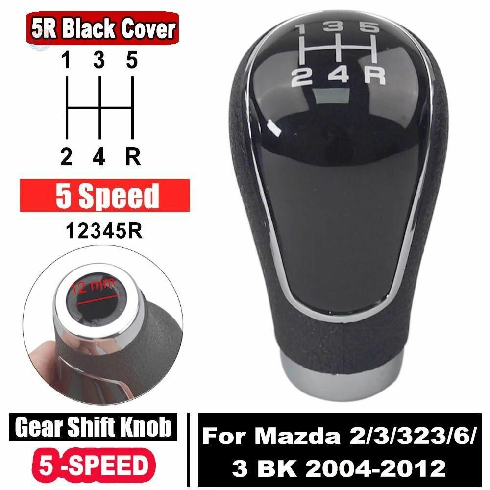 Ручка переключения передач для Mazda 2 3 323 6 3 BK 2004-2012 стильная замена с кожаной отделкой и ABS-пластиком