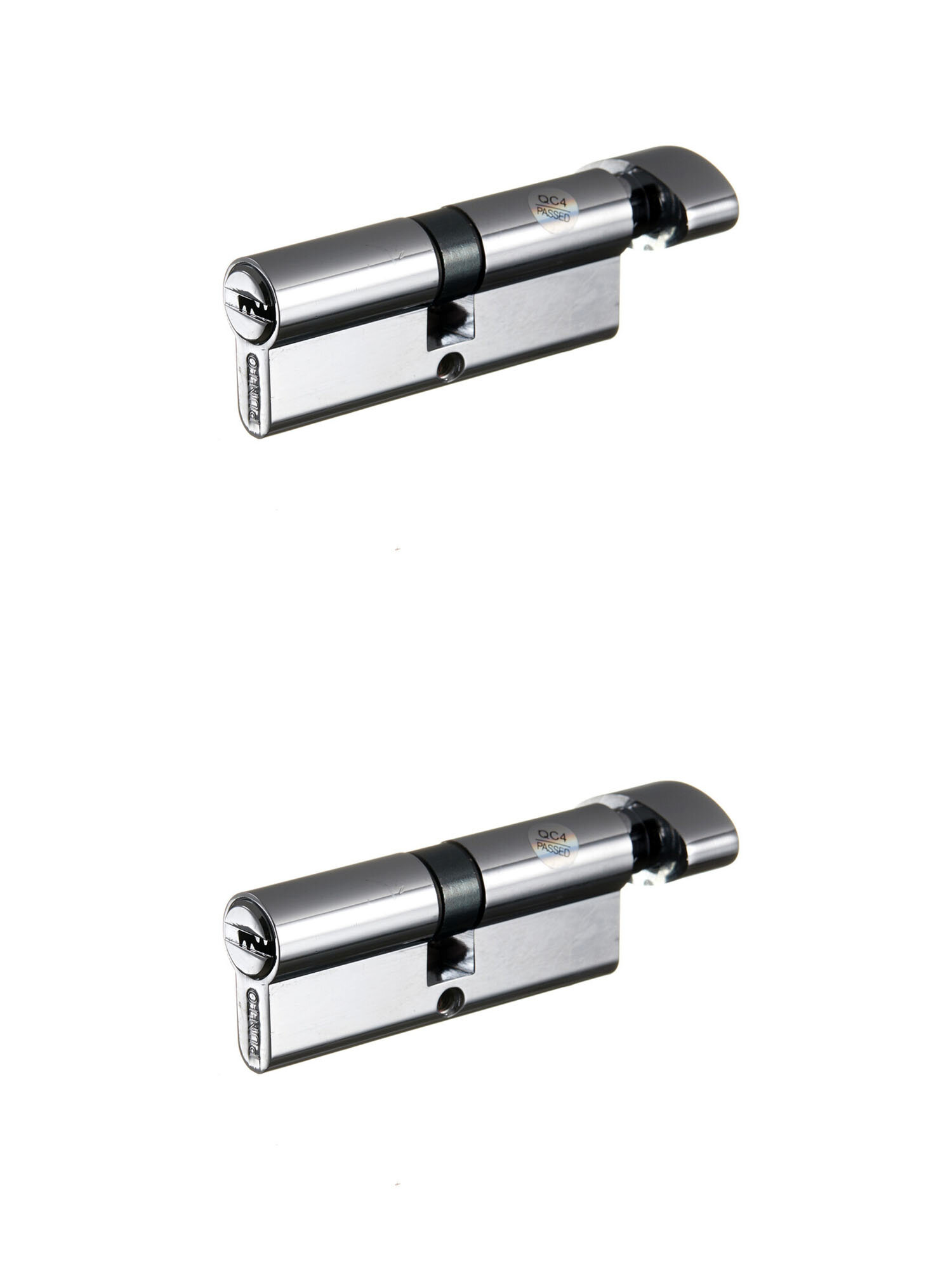 Цилиндр Punto Z4002 80 40х40 мм ключ/вертушка хром (2 шт.)