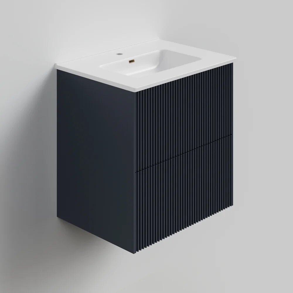 Тумба под раковину La Fenice TERRA Twin Blu Grigio синяя матовая 60 см