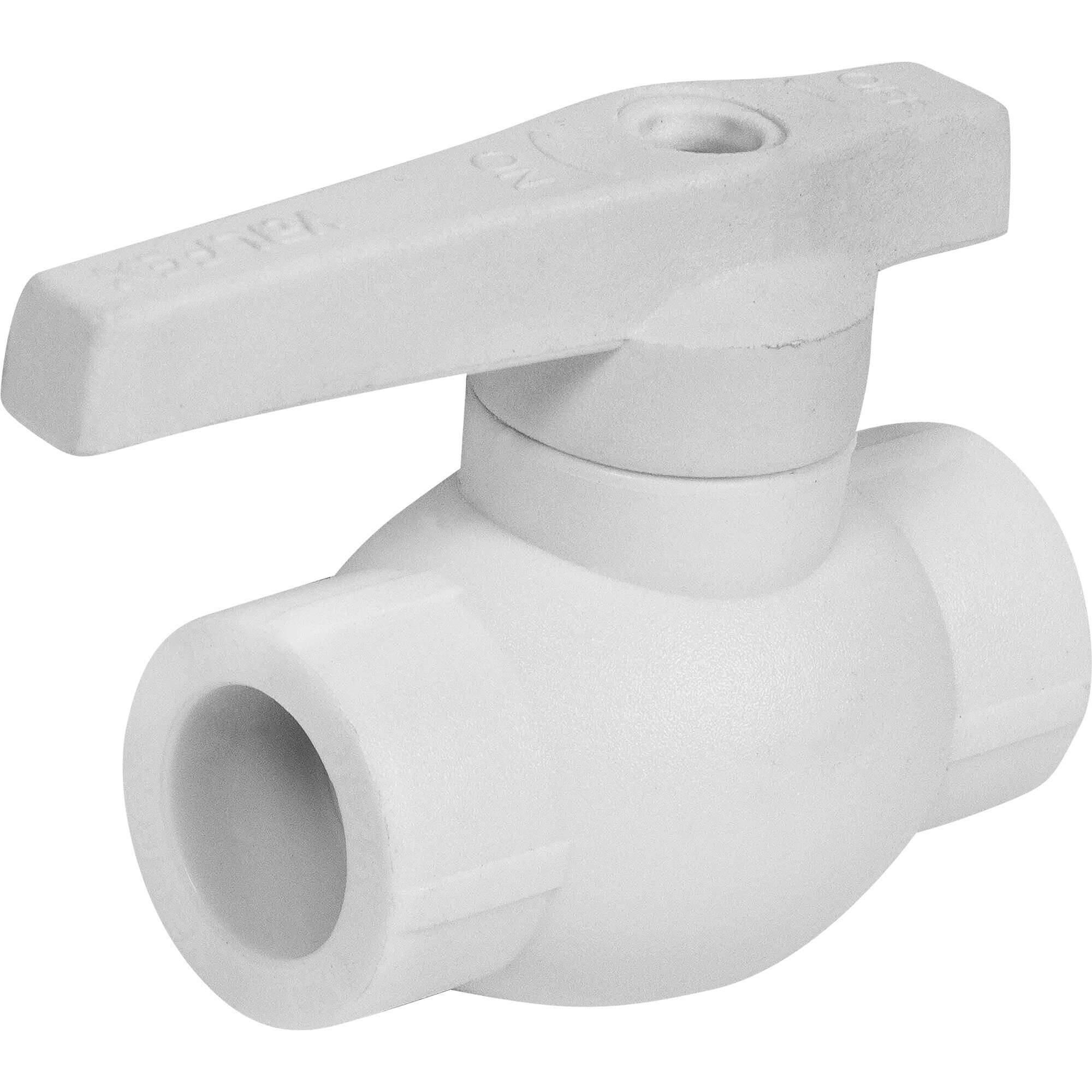 Valfex кран шаровой прямой PN20 20 мм полипропилен, ручка рычажного типа для водопровода