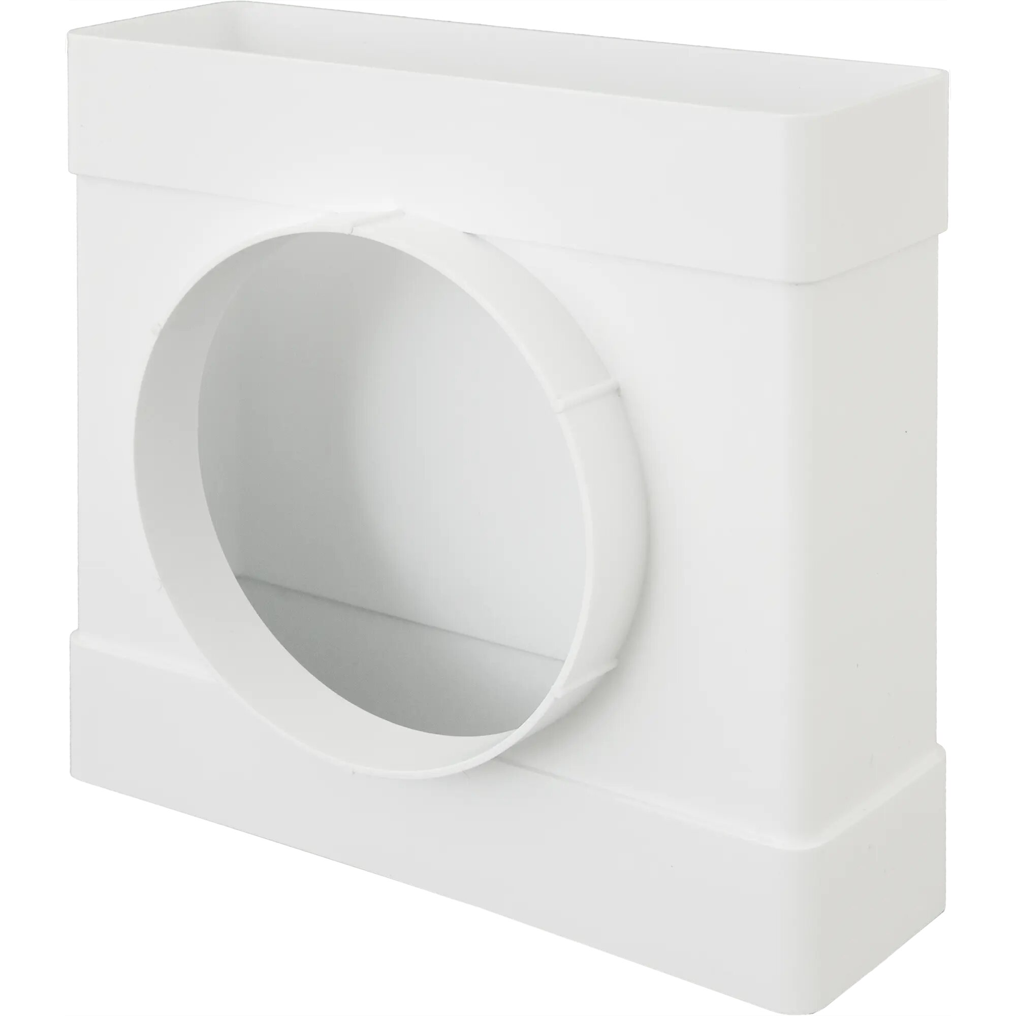 Equation тройник плоско-круглый пластиковый D125x60x204 мм для трубной системы