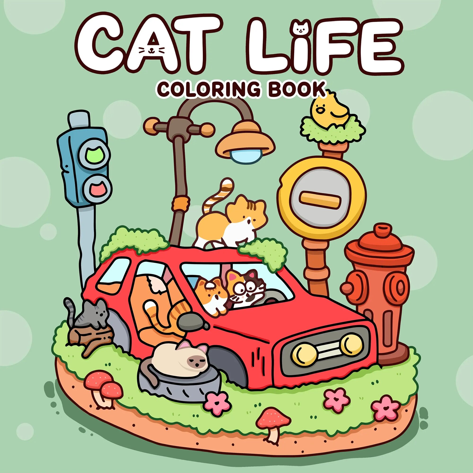 Книжка-раскраска CAT LIFE