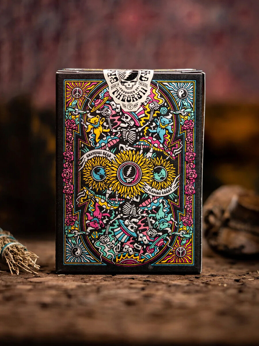 Игральные карты Theory 11 "Grateful Dead", пластиковое покрытие, для фокусов — фото 1