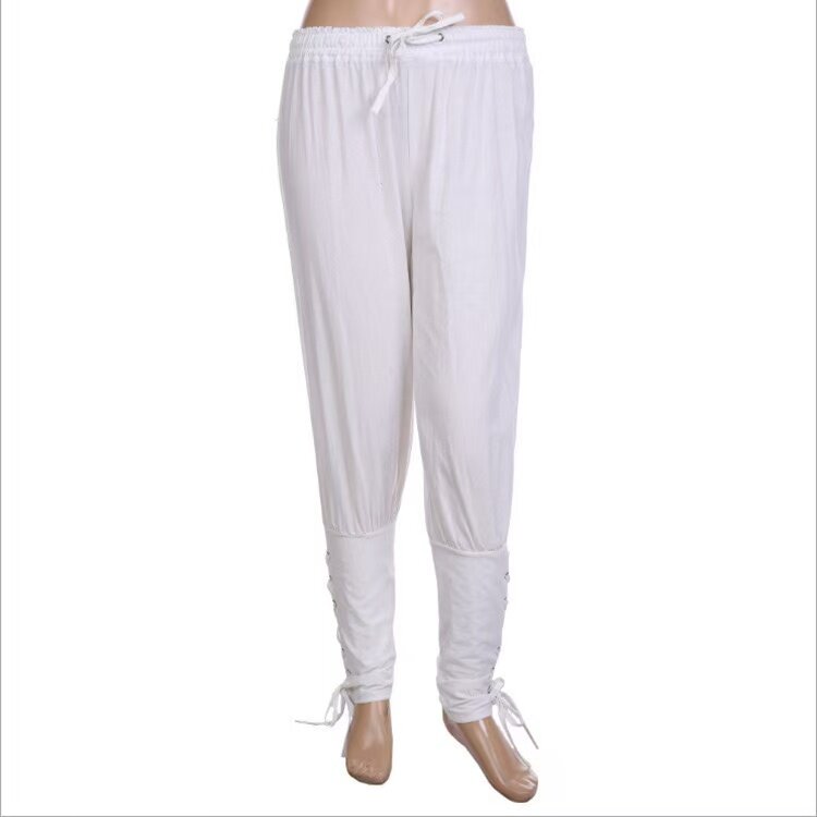 M-5XL пиратские штаны, хлопковые брюки, Средневековый Ренессанс Норс, косплей, Хэллоуин, взрослый костюм викингов, повязка на ногу для мужчин, размера плюс, M, Medieval, Черный, Мужской, Черный