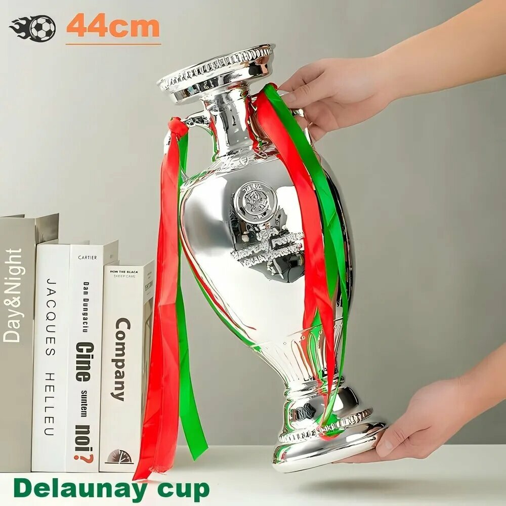 44cm/Кубок европейских чемпионов/футбольный трофей 2024 года, изготовлен вручную из смолы