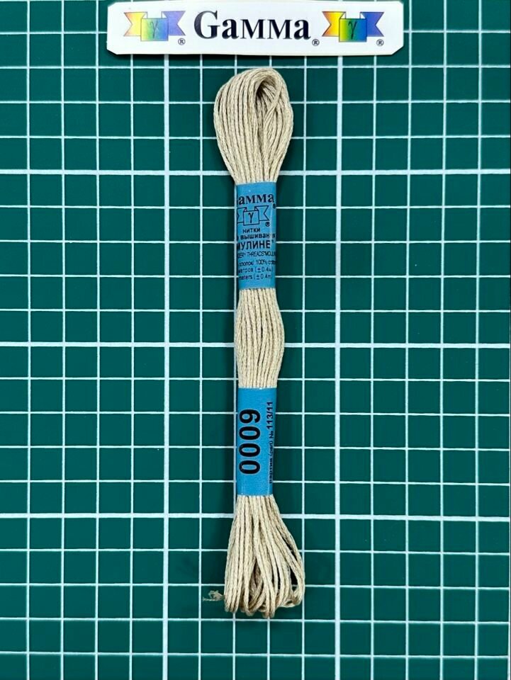 Мулине Гамма, цвет 0009, вышивальные нитки