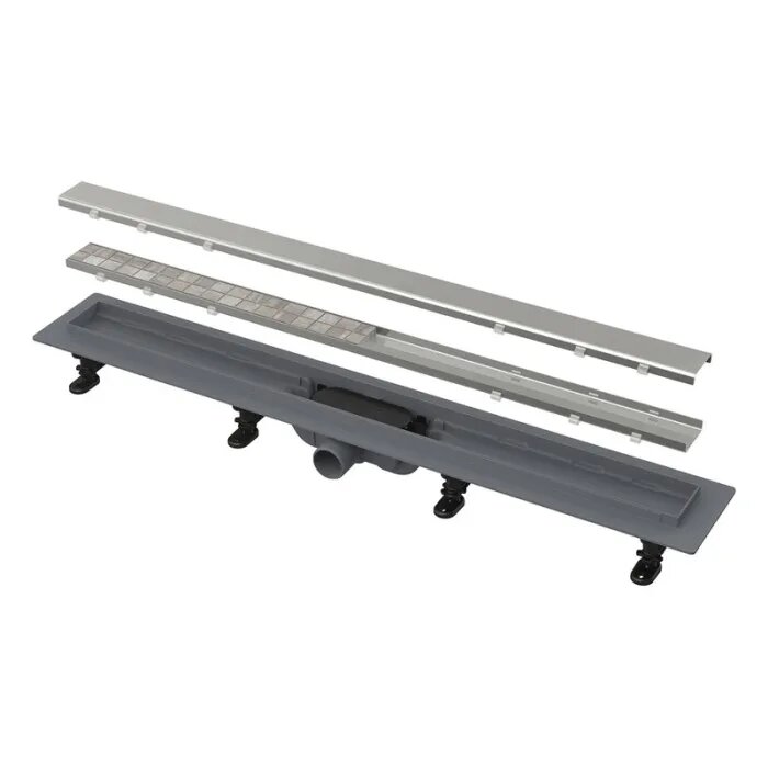 Душевой трап (лоток) AlcaPlast APZ19 APZ19-850, с решеткой и опорами