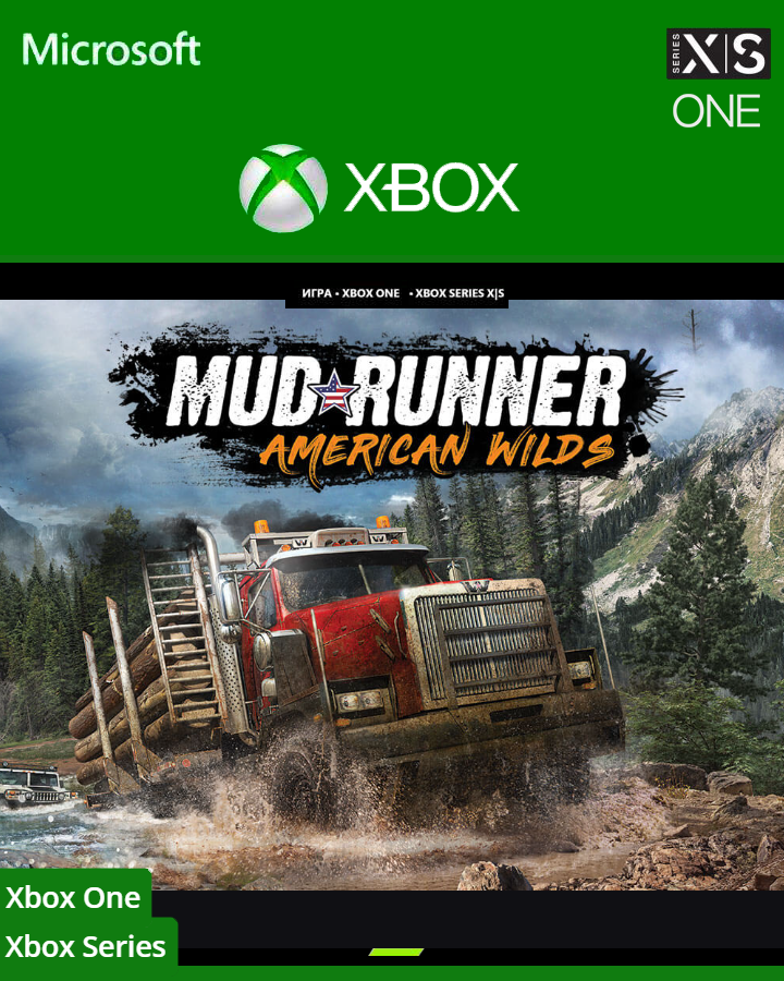 MudRunner - American Wilds Expansion Xbox, цифровая версия Xbox One/Series X/S, с новым аккаунтом Xbox