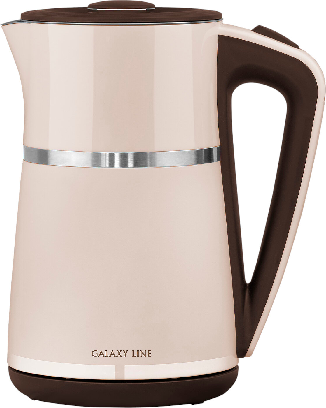 Электрочайник NEW GALAXY GL 0339, бежевый, автоматическое отключение, 1850Вт