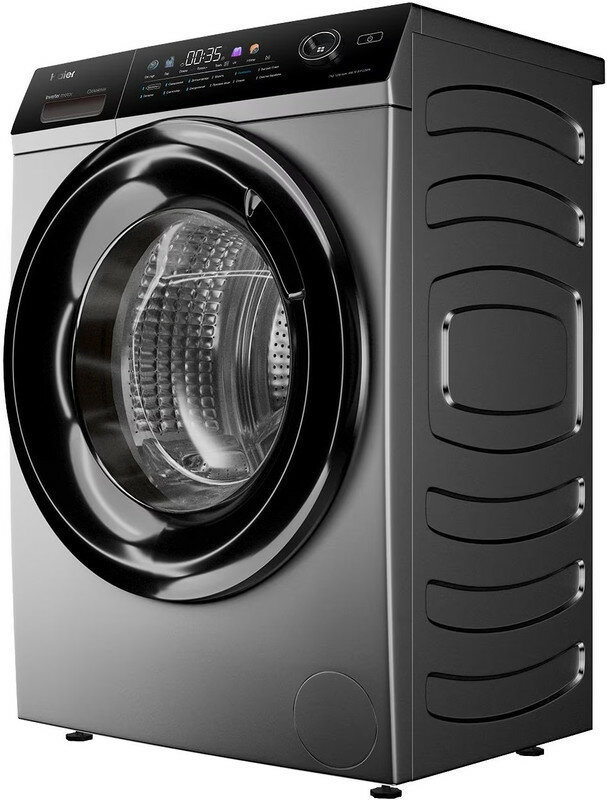 Стиральная машина Haier HW70BP12929BS, серебристый, множество функций, стильный дизайн